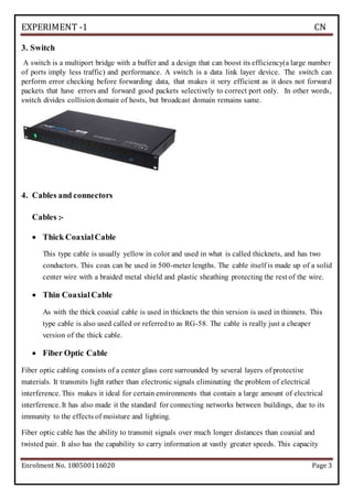 study about different network devices | DOCX