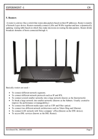 study about different network devices | DOCX