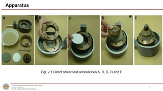 Experiment 1 Direct Shear Test.pdf(Geotechnical engineering) | PDF