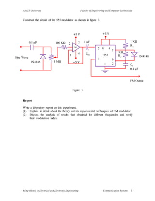 Experiment 2 - Frequency Modulator (FM) | DOCX