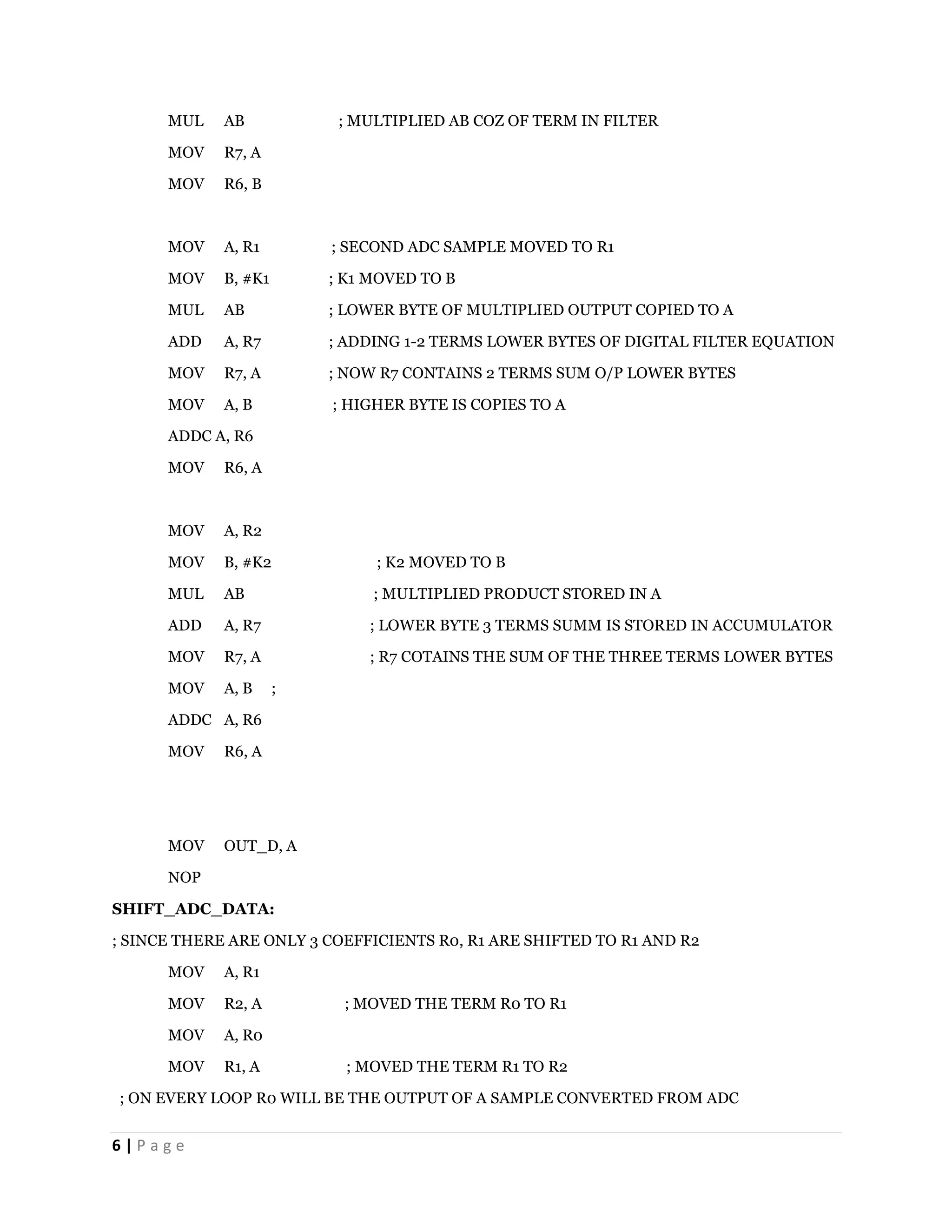 Low pass digital filter using FIR structure of 2nd order | PDF