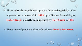 Kochs postulates related to plant pathology | PPTX