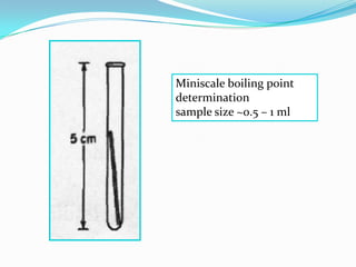 Determination of boiling point of organic compounds | PDF