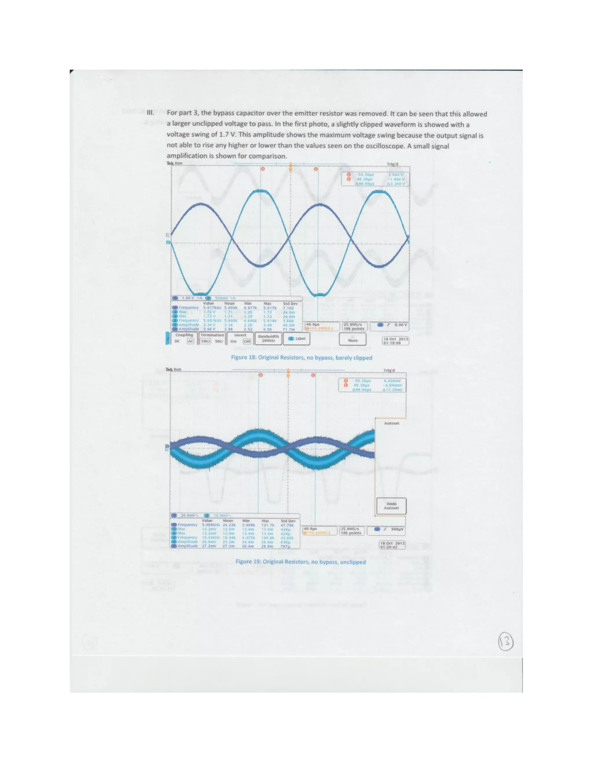 Experiment 4, Transistor AC Amplifiers | PDF