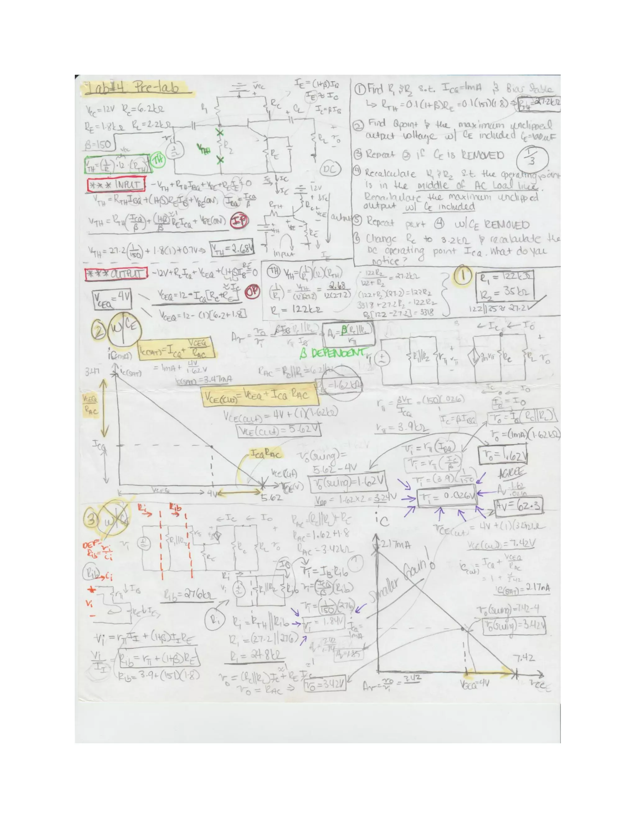 Experiment 4, Transistor AC Amplifiers | PDF