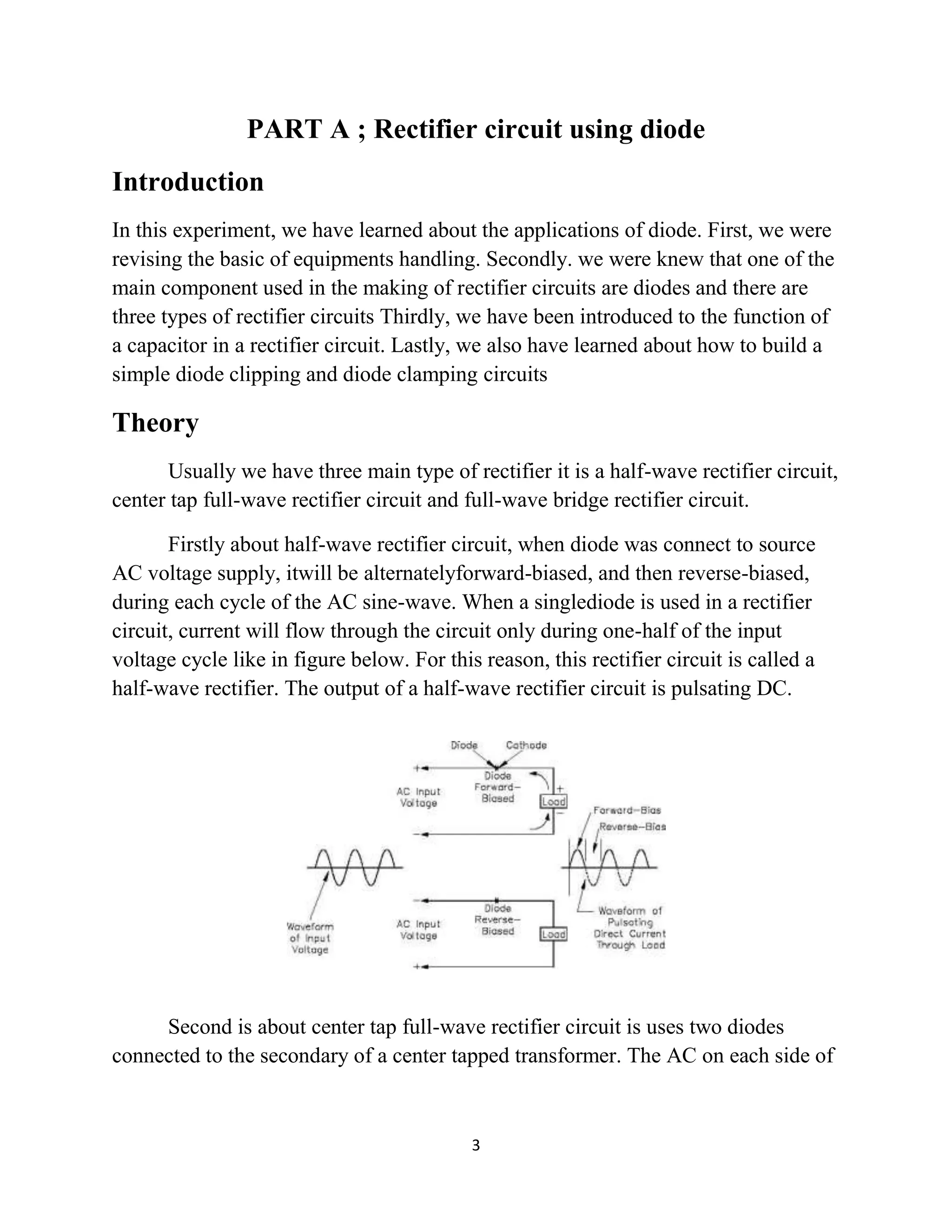 Diode Applications Experiment 5 | DOCX