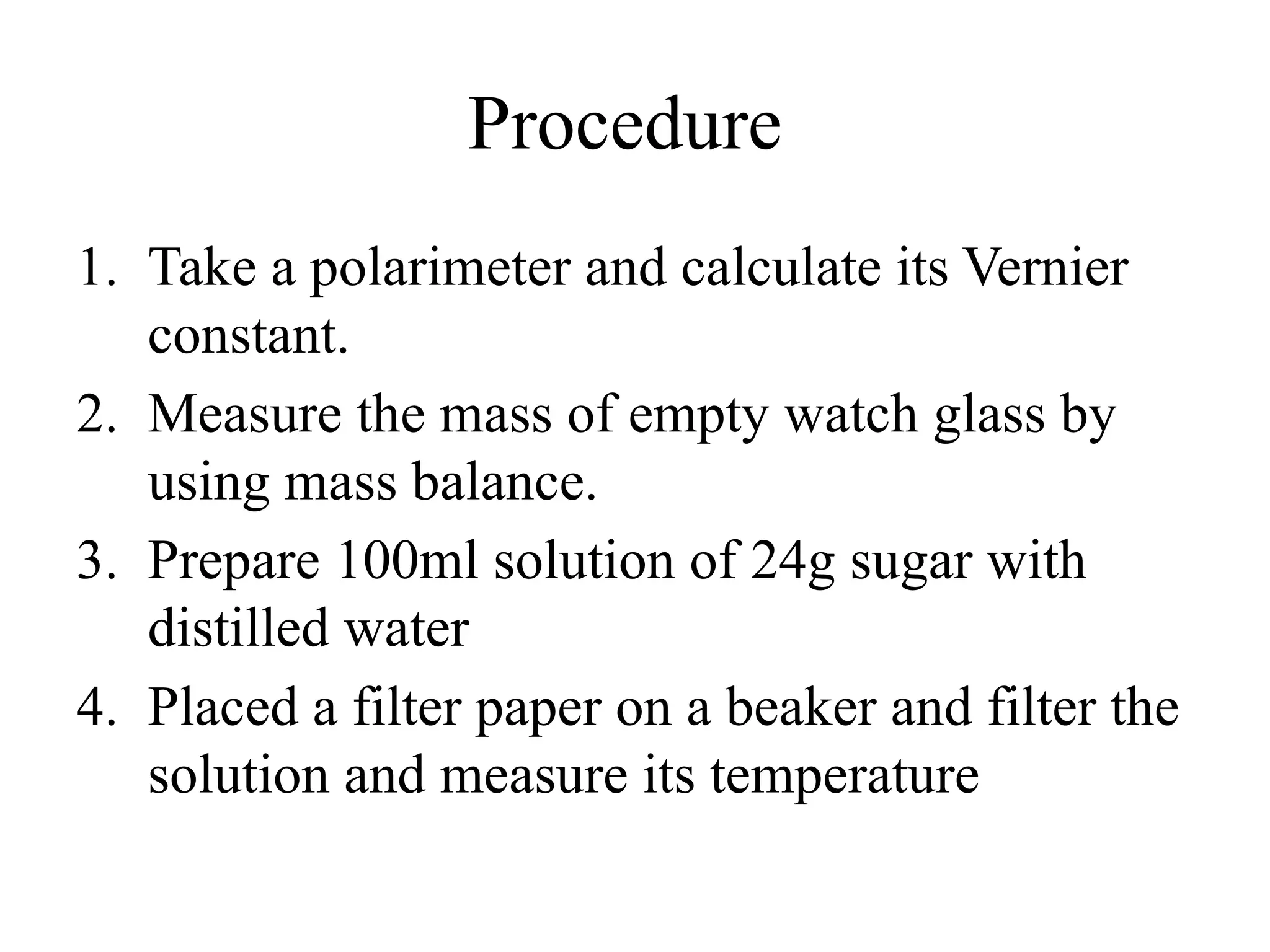 Specific rotation of sugar cane solution | PPTX