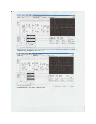 Experiment 6, 3-Stage BJT Amplifier Design Project | PDF