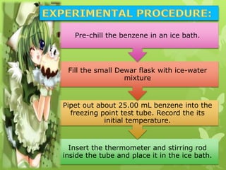 Experiment 9: Molecular Weight Determination using Freezing Point ...