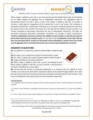 Experiment with natural nanomaterials - Teacher guide (age 14-18) | PDF