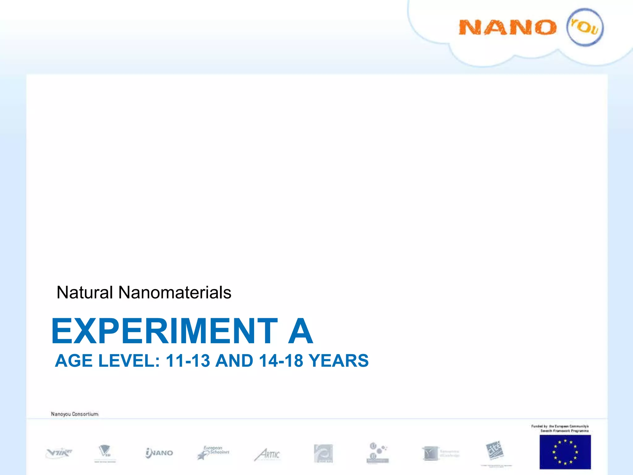Experiment with natural nanomaterials - nanotechnology | PPT ...