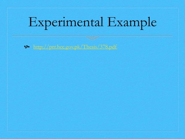 Experimental | PPT