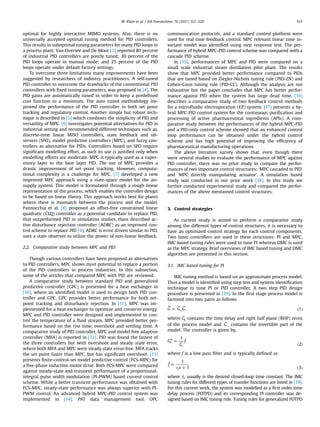 Experimental evaluation of control performance of MPC as a regulatory controller | PDF
