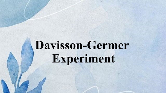 Experimental-Evidence-Showing-That-Electrons-Can-Behave-Like-aus.pptx | Physics | Science