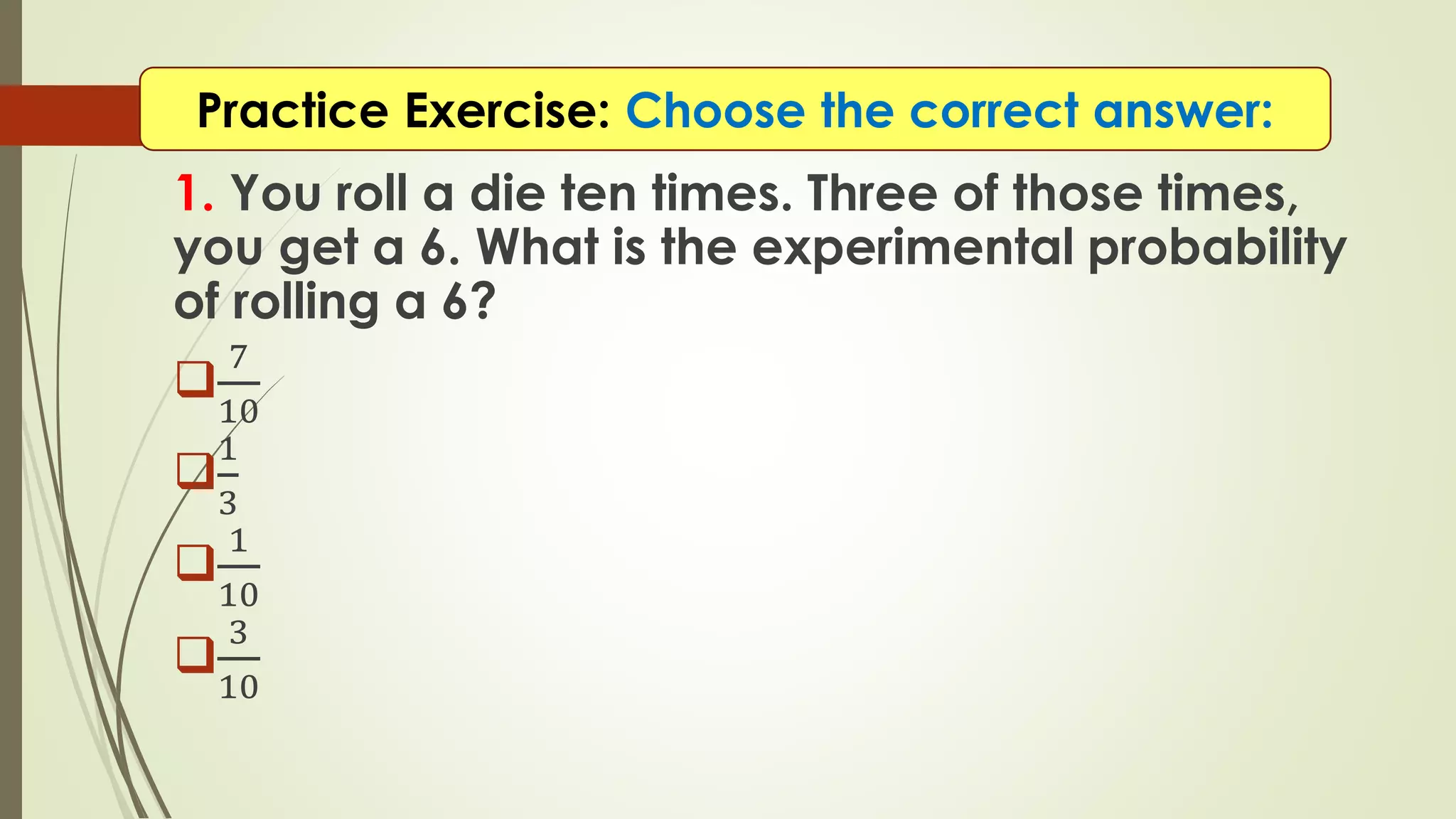 Experimental probability-theoretical-probability | PDF