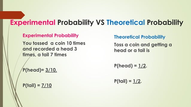 Experimental probability-theoretical-probability | PDF