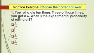 Experimental probability-theoretical-probability | PDF