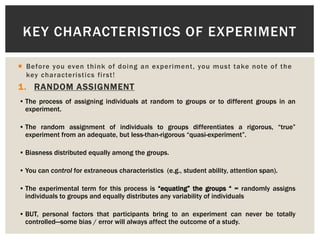 Experimental research design | PPT