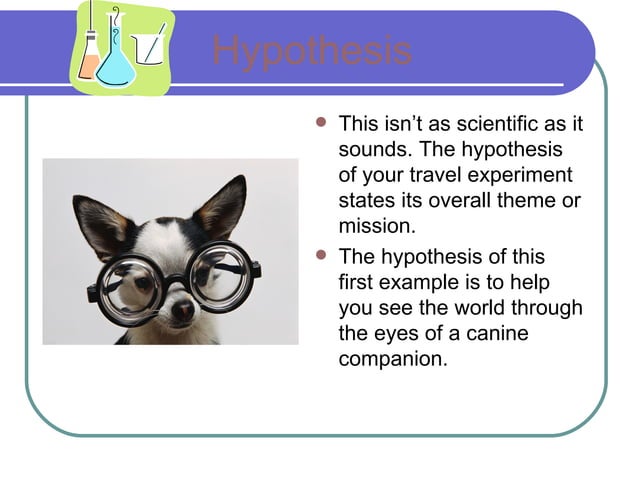 Experimental Travel Tutorial | PPT