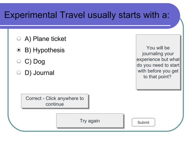 Experimental Travel Tutorial | PPT