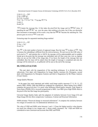 Experimental analysis of matching technique of steganography for greyscale and colour image | PDF