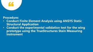 Experimental and numerical stress analysis of a rectangular wing ...