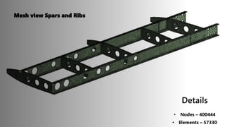 Experimental and numerical stress analysis of a rectangular wing ...