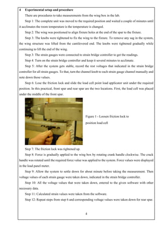 Experimental and numerical stress analysis of a rectangular wing ...
