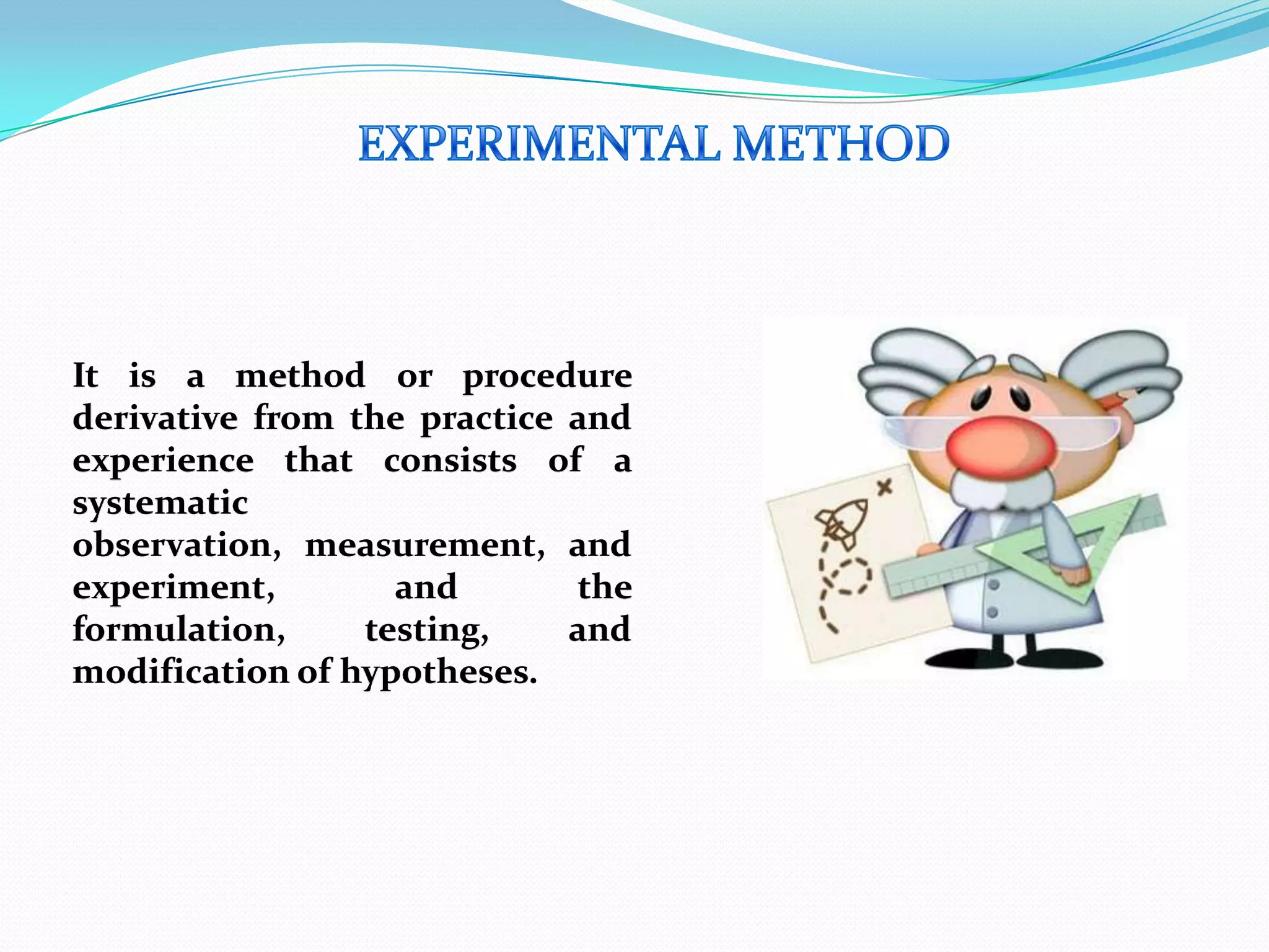 Experimental and quasi experimental methods | PPSX