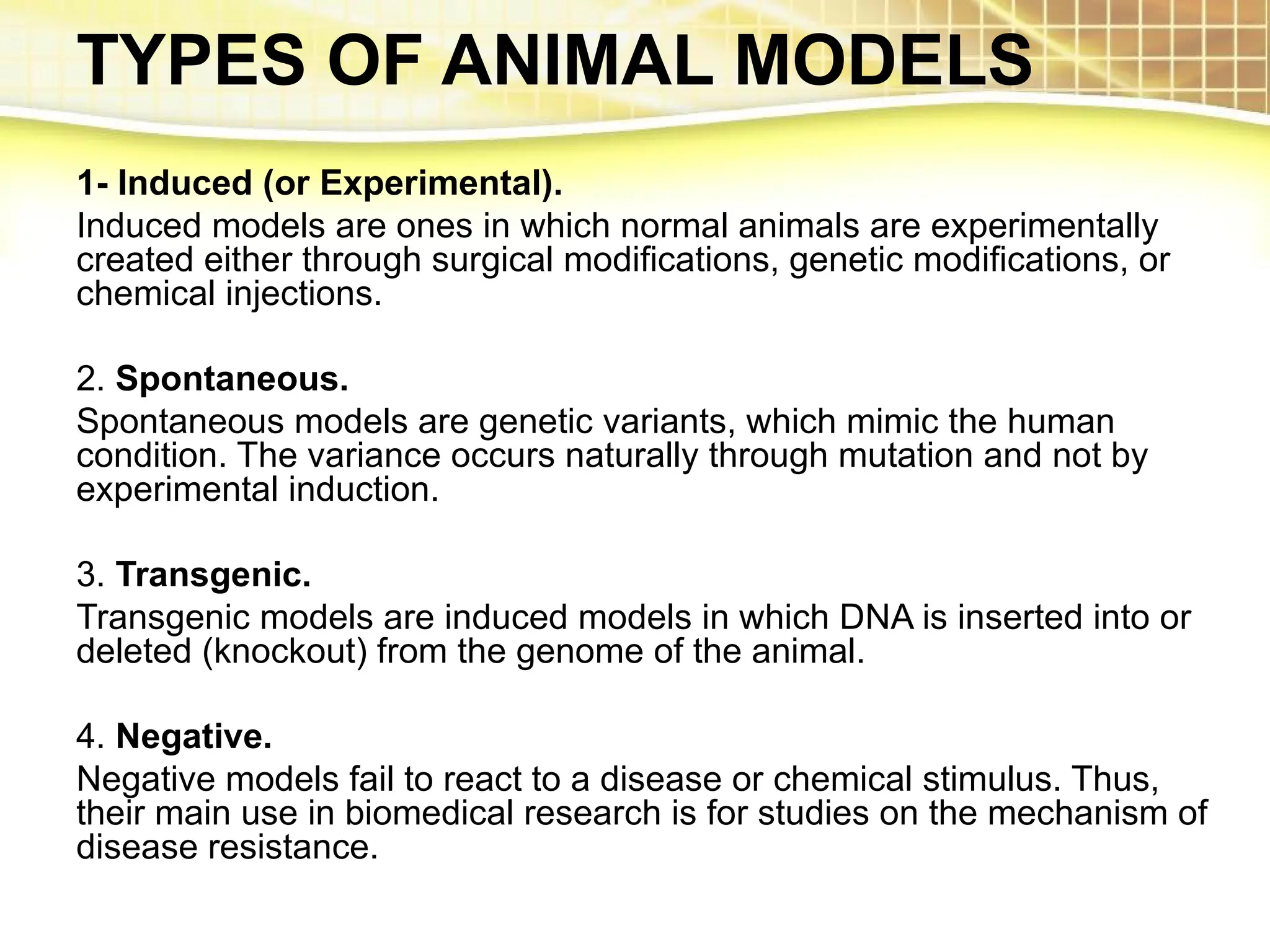 Experimental Animals as a Model of Human Disease.ppt