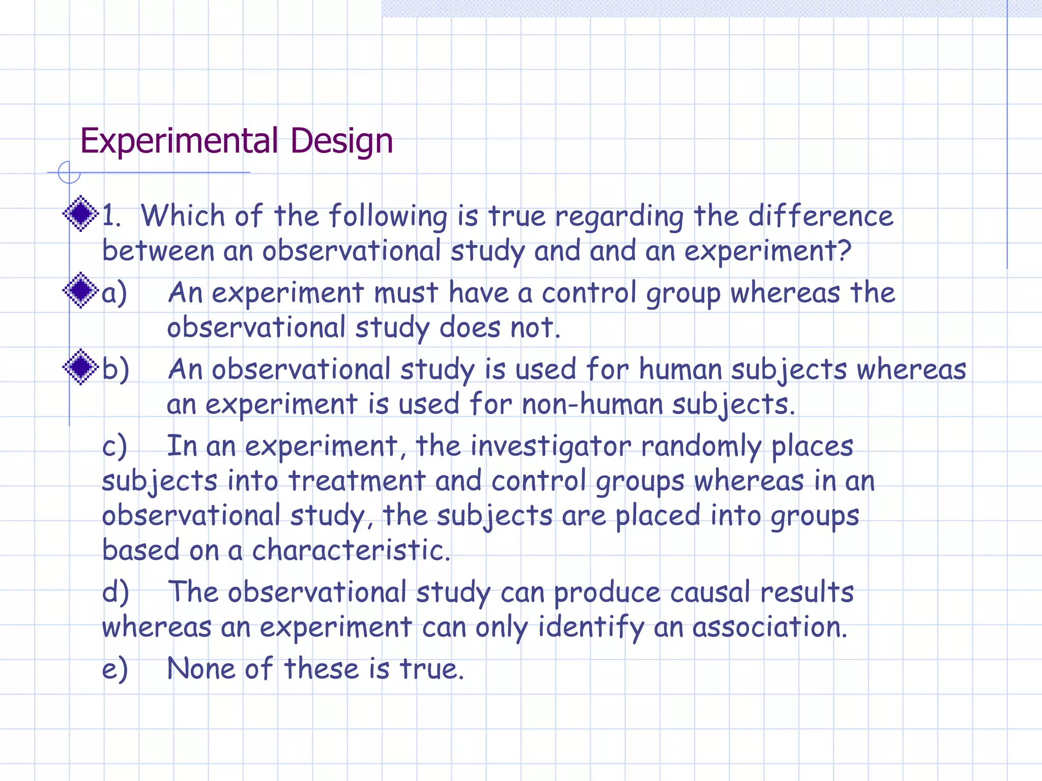 Experimental Design | PPT