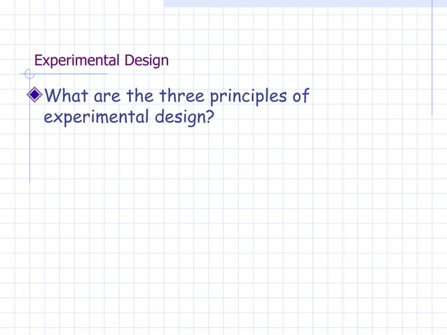 Experimental Design | PPT