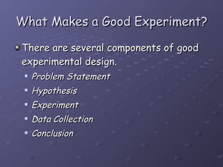 Experimental Design | PPT