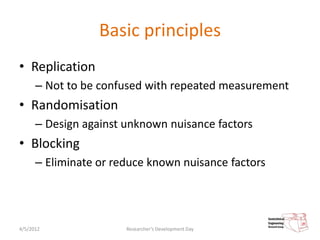Experimental design | PPTX | Chemistry | Science