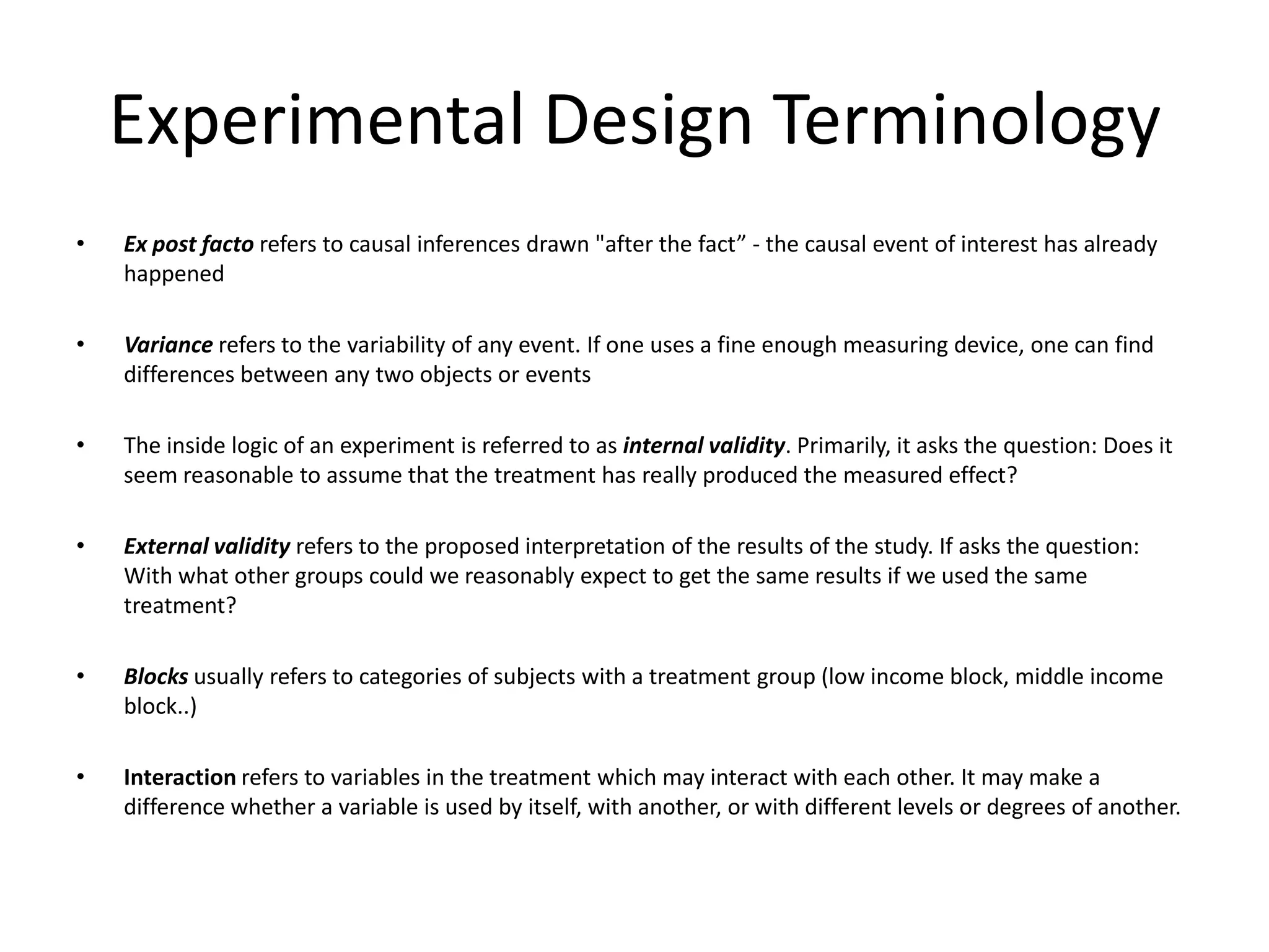 Experimental design | PPT