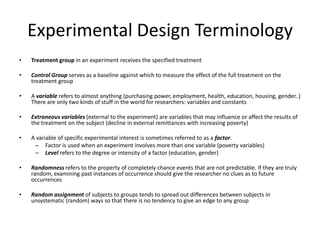 Experimental design | PPT