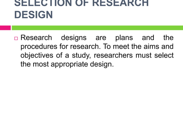 Experimental research design | PPTX | Science