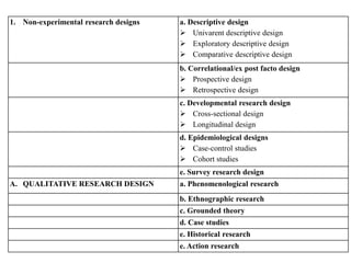 Experimental research design | PPTX