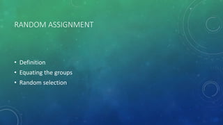 Experimental Design | PPT