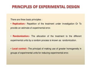 Experimental design | PPTX