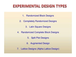 Experimental design | PPTX