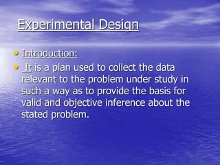 Experimental Design | PPT
