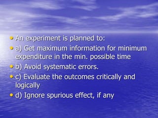 Experimental Design | PPT