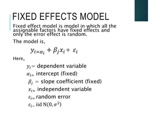 Basic Concepts of Standard Experimental Designs ( Statistics ) | PPT