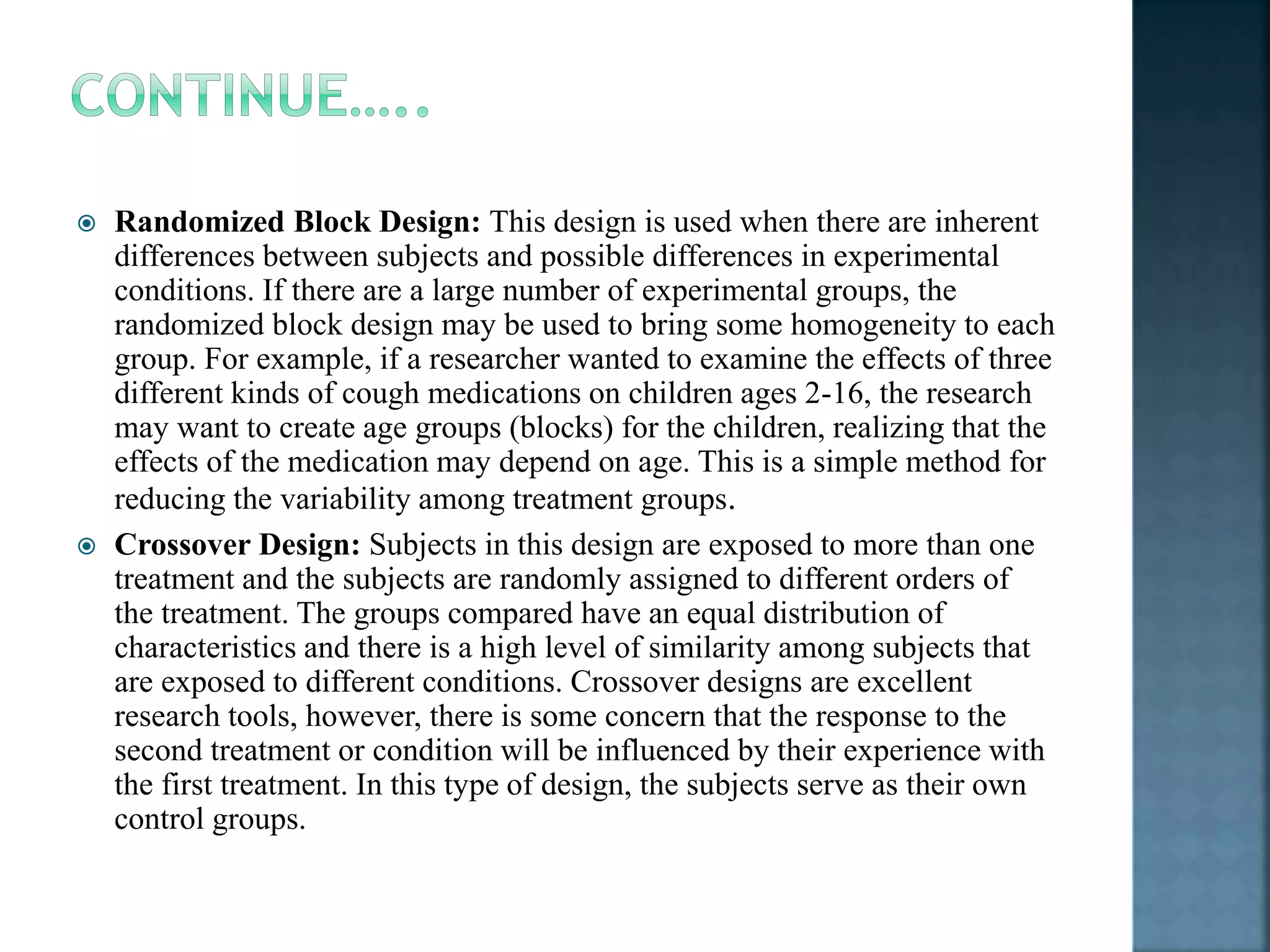 Experimental Design and its Types ppt | PPTX