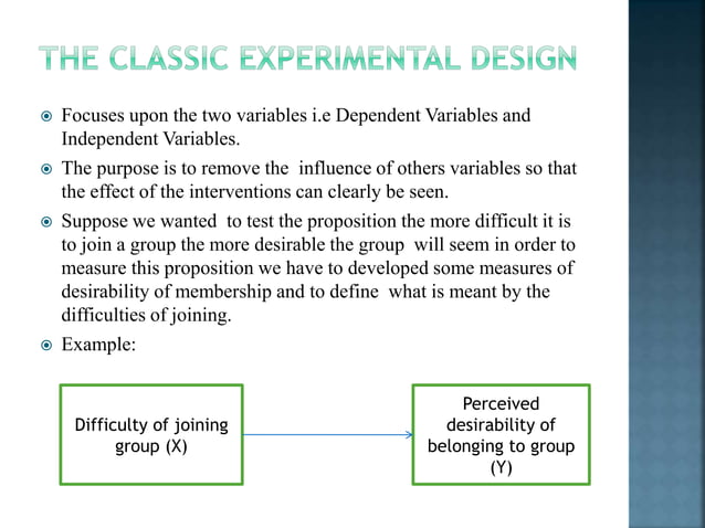 Experimental Design and its Types ppt | PPTX