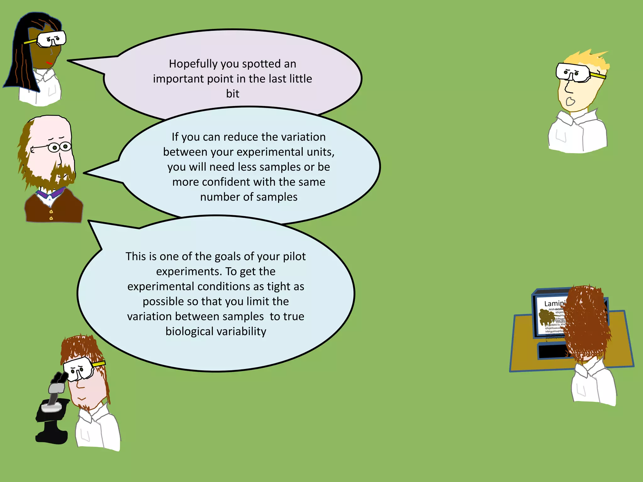 Experimental design cartoon part 5 sample size | PPT