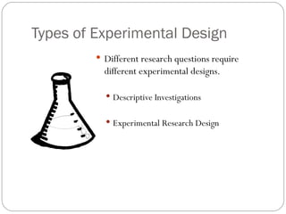 Experimental design presentation | PPT