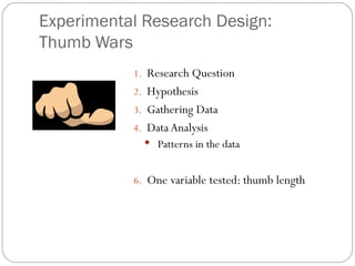 Experimental design presentation | PPT