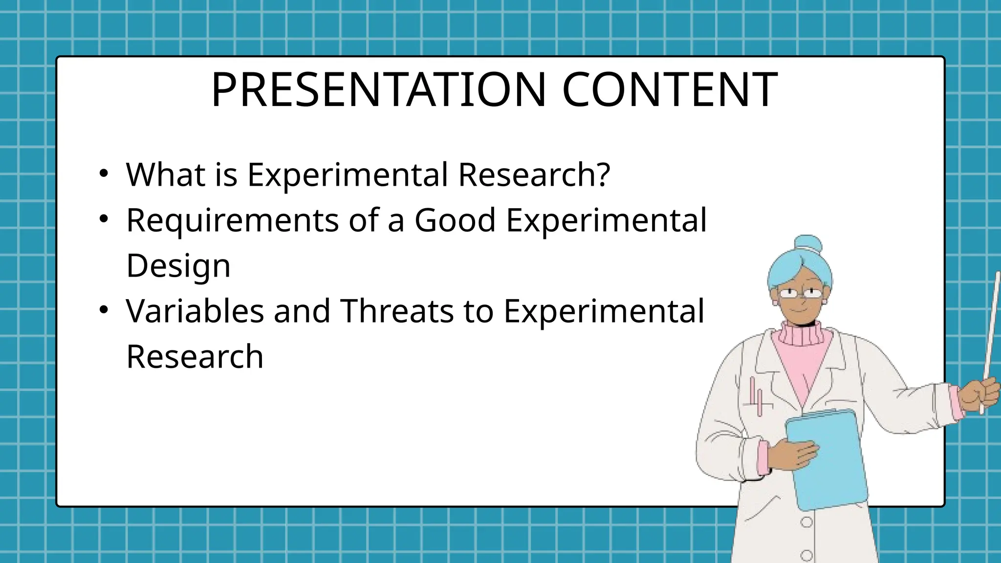 Experimental Design Quiz Presentation in Blue and Pink Lined Style ...